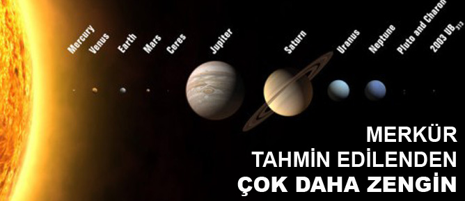 Merkür tahmin edilenden çok daha zengin
